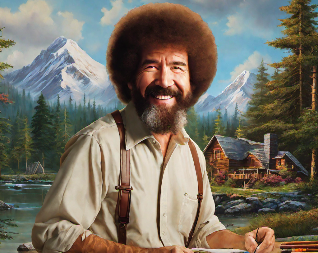 Licensed Bob Ross 3D Printed Figurines - Paint your collection – My3dSelfie