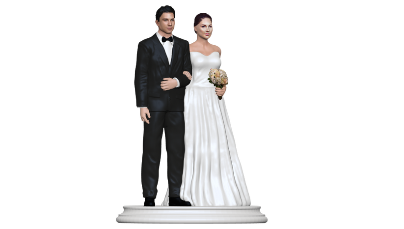 Custom Wedding Cake Topper Figurines | Cake Topper Figurines – My3dSelfie